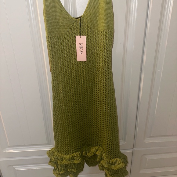 Micas | Dresses | Micas Knit Ruffle Mini Dress | Poshmark